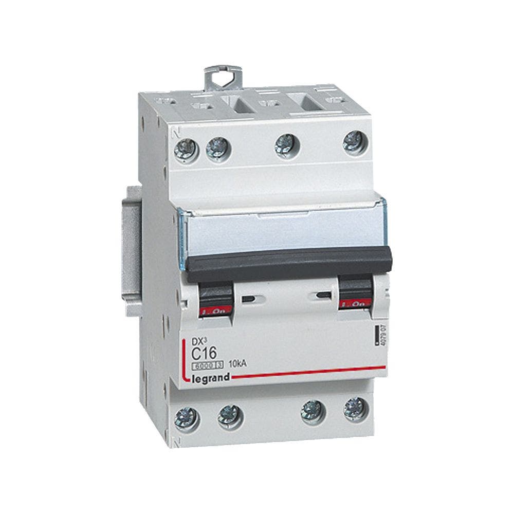 Disjoncteur DX³ 6000 10kA bornes à vis 4P 400V courbe C pour peigne HX³ traditionnel 32A ...