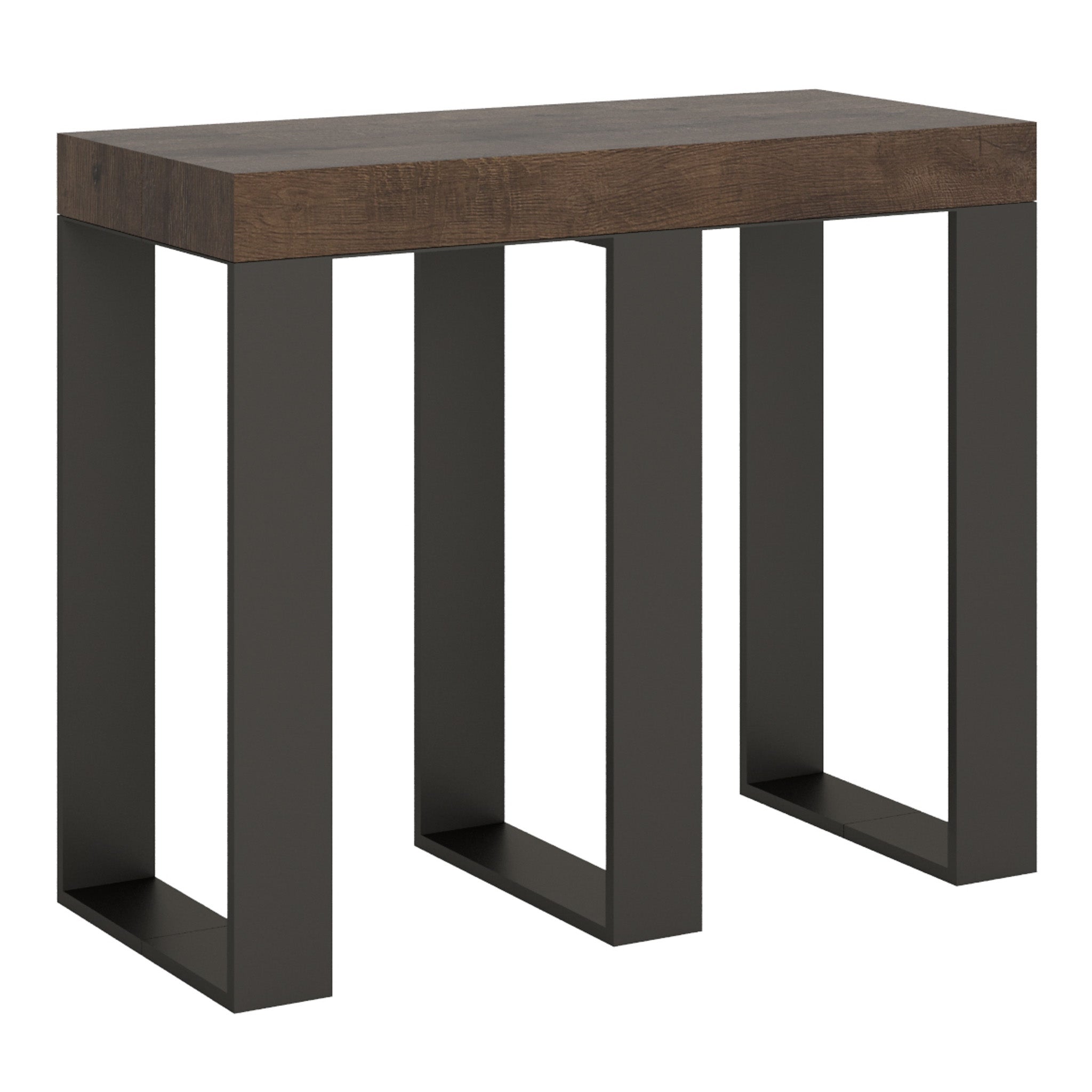 Consola extensible 90x40/300 cm Sintesi Premium Nogal estructura ...