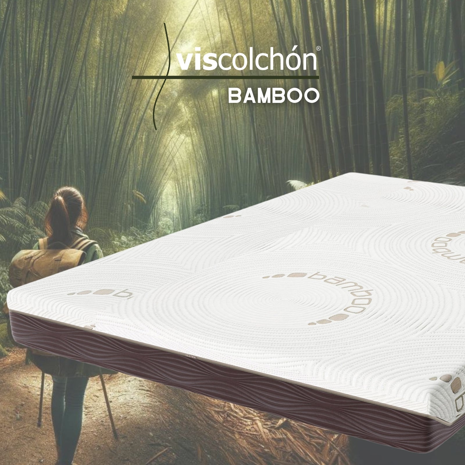 Colchón Viscoelástico 135x180 Viscobamboo - Soja Nature Tejido Bamboo ...