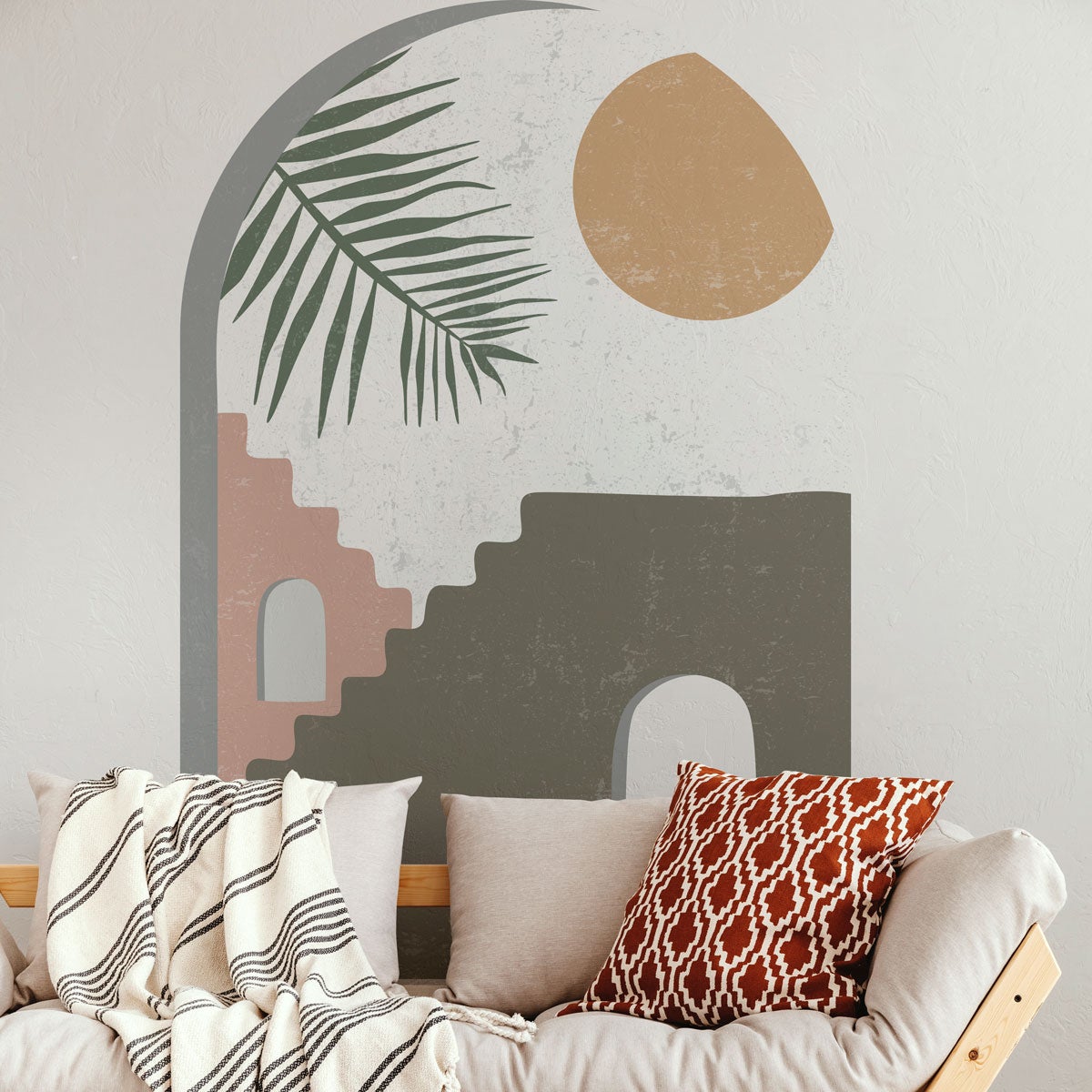 Papel pintado prepegado - arco vista egipcia - adhesivo de pared ...