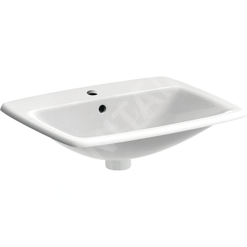 Geberit Selnova Square - Lavabo 550x450 mm, avec un trou de ...