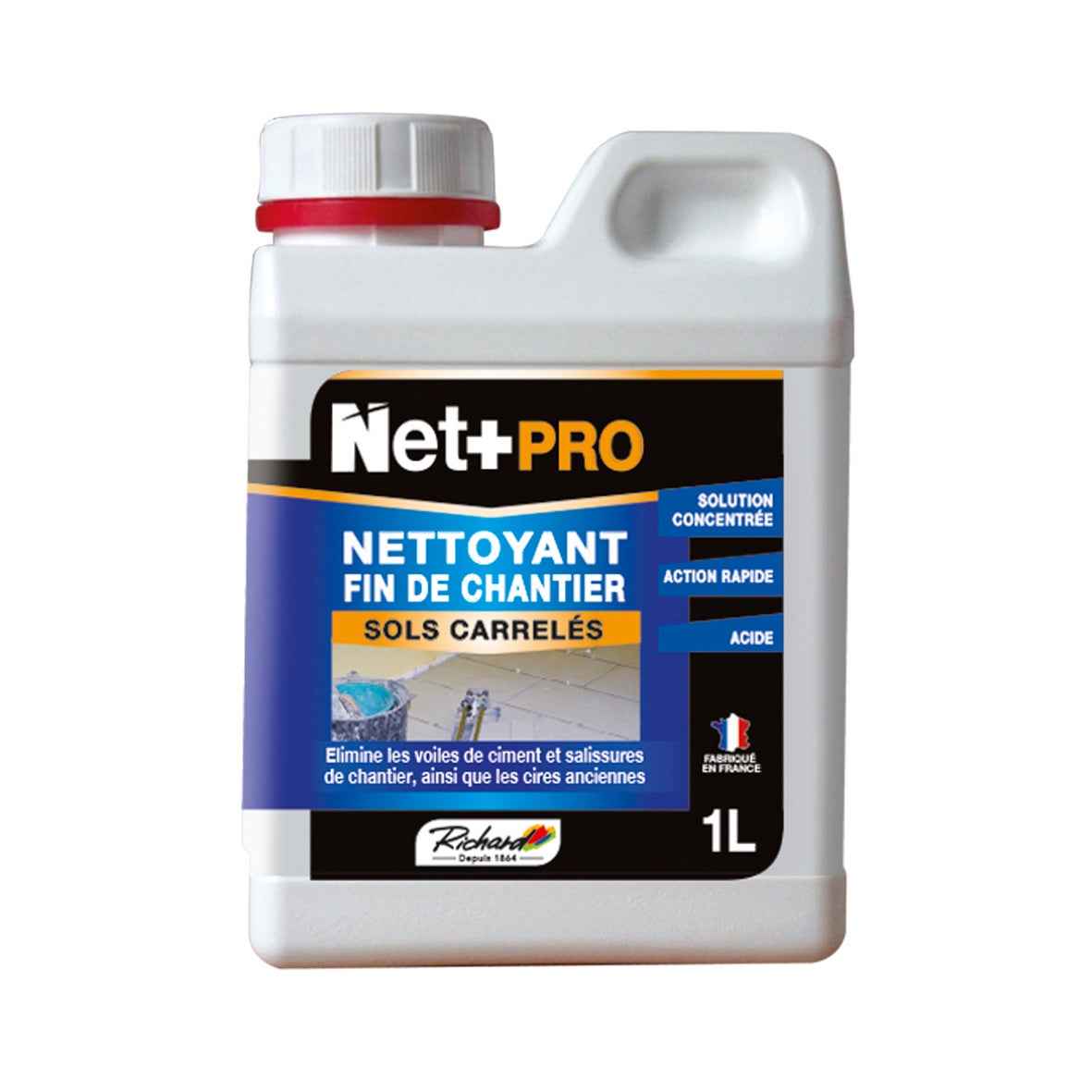 Net+ Pro Nettoyant Fin de Chantier - 1 Litre | Leroy Merlin