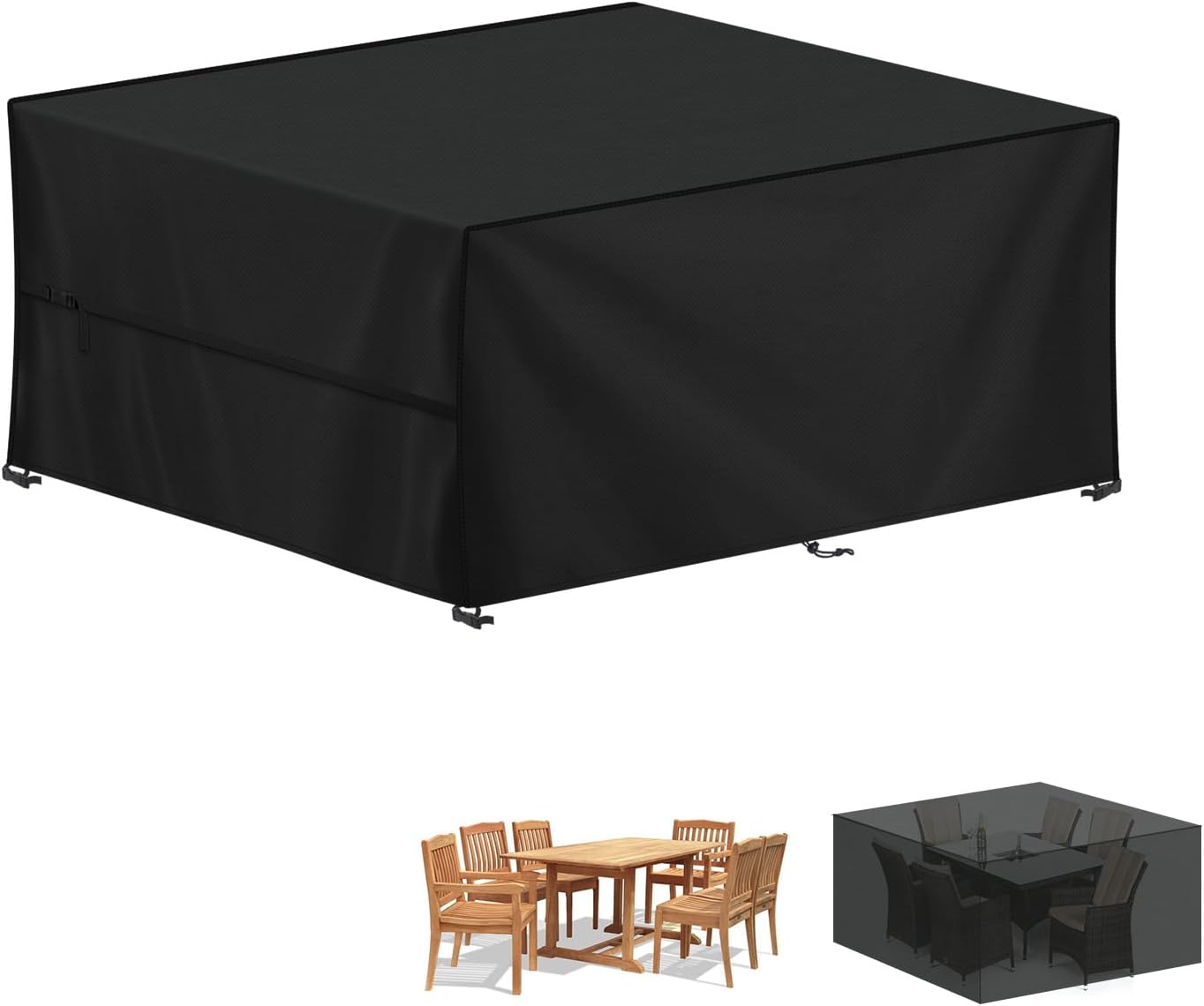 Housse de protection pour meubles de jardin, 200 x 160 x 70 cm, bâche ...