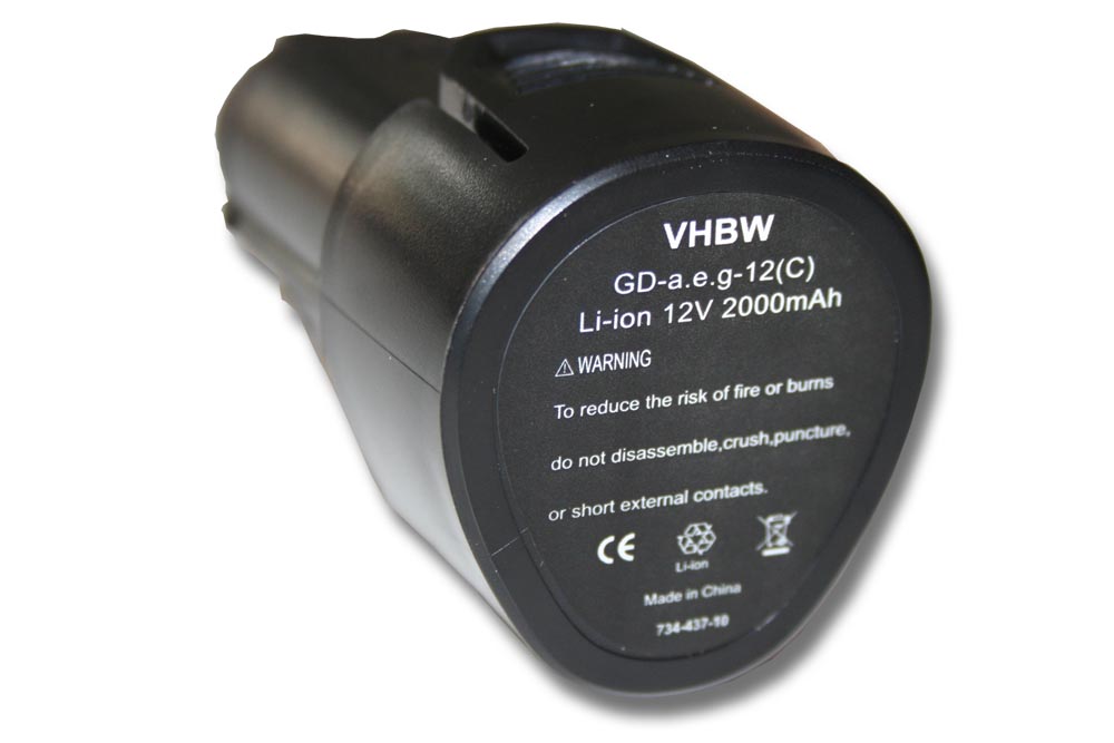 Vhbw Batterie compatible avec AEG BWS12, BWS 12C, BSS12C, BTS 12C, BSB ...
