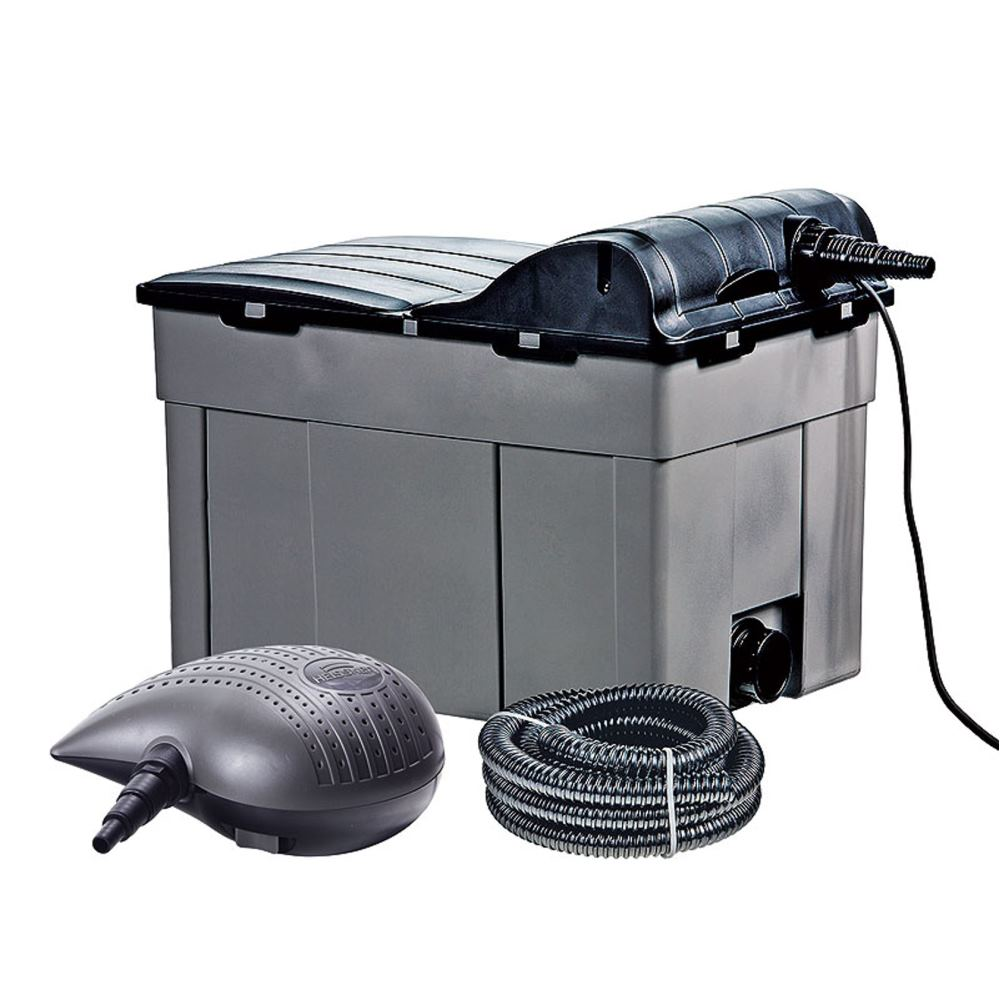 Heissner Étang Filtre ensemble complet avec pompe + UVC | Leroy Merlin