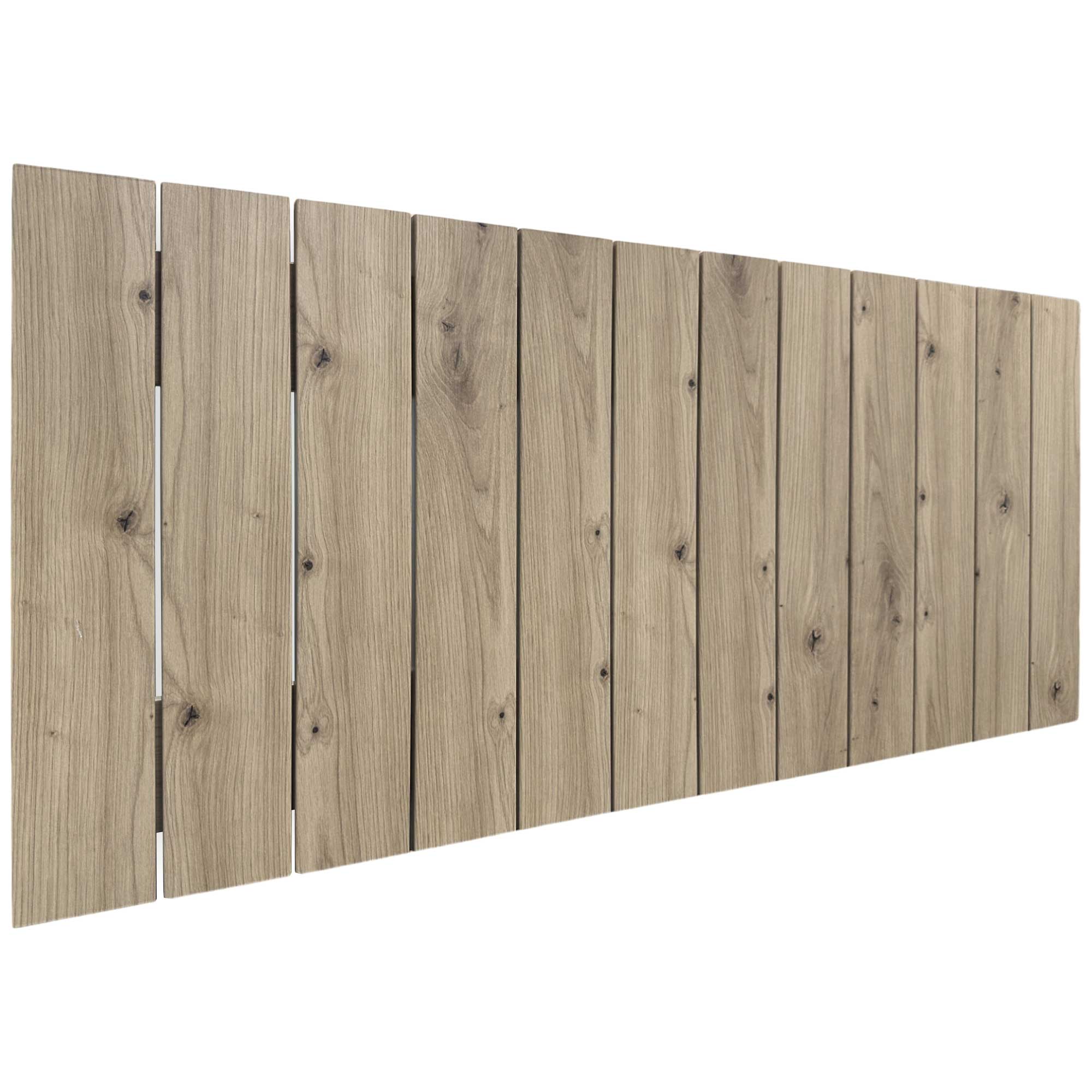 DHOME Tête de lit en bois recyclé MDF Style Palette Verticale Lit en ...