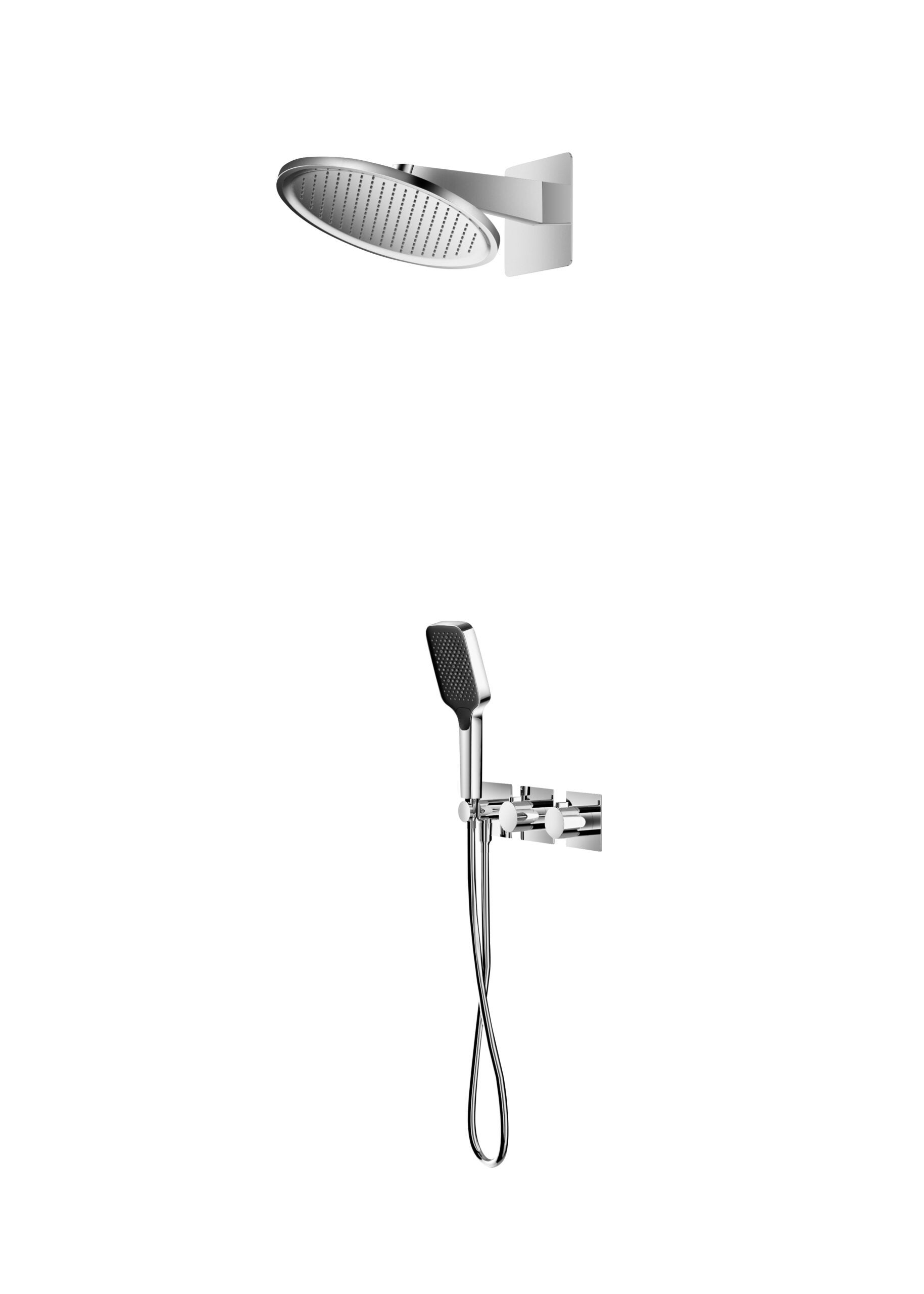 Set doccia termostatico da incasso Inari, design moderno, IMEX | Leroy ...
