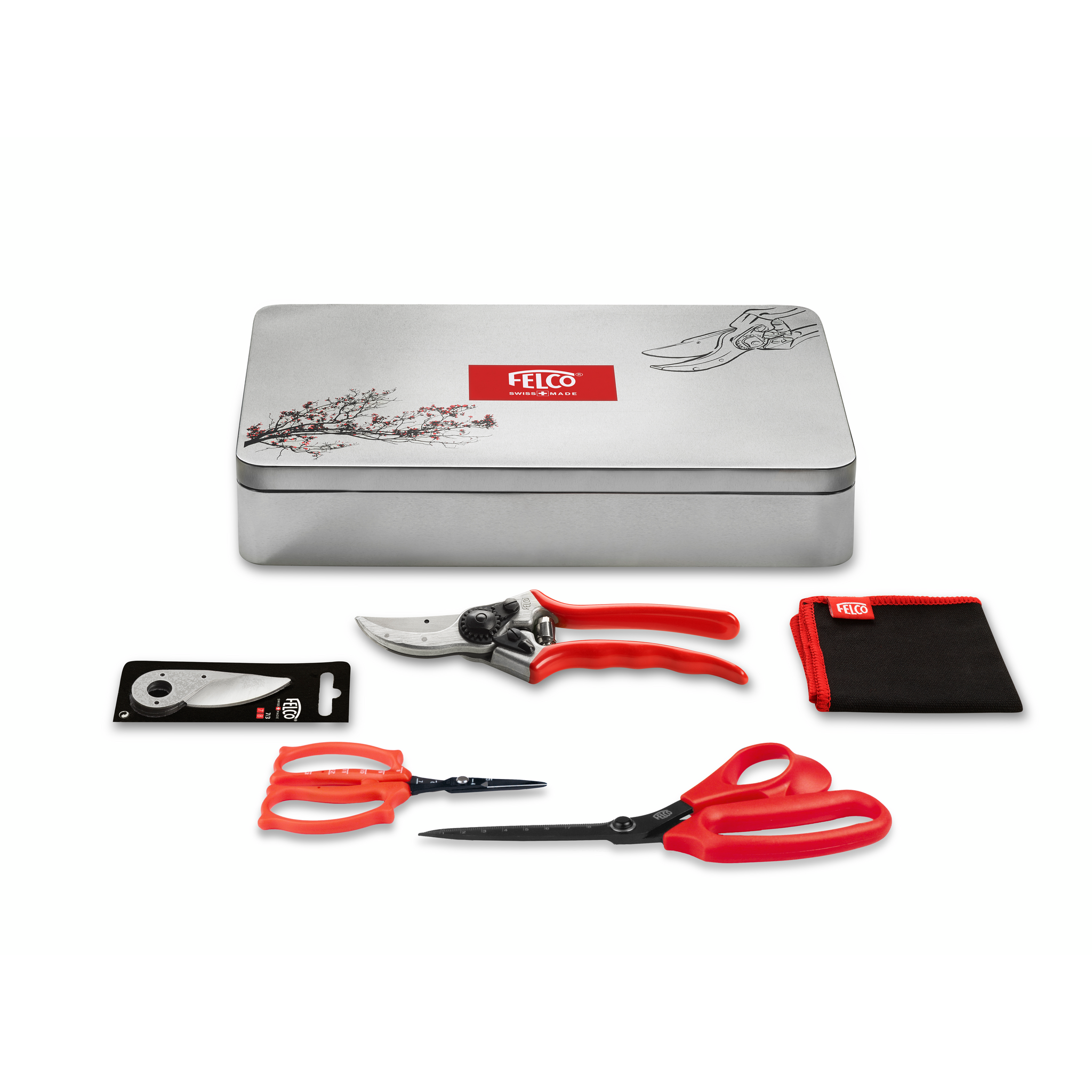FELCO 933-1 Coffret pour Fleuristes avec sécateur FELCO 2, ciseaux ...