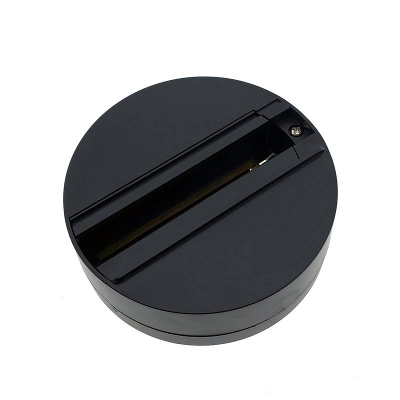 Base de superficie para proyector LED de carril trifásico - Negro ...