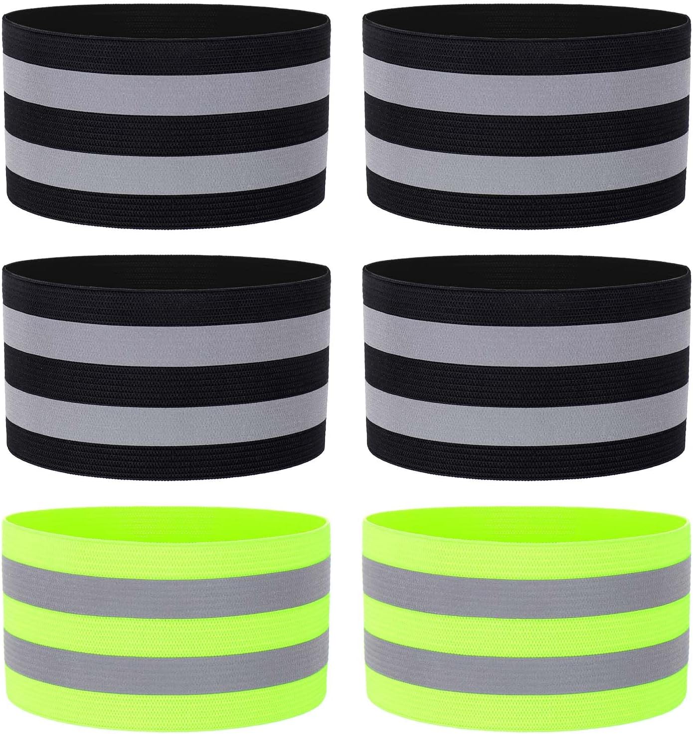 Pack de 6 bandas reflectantes de alta visibilidad para pantalones de ...