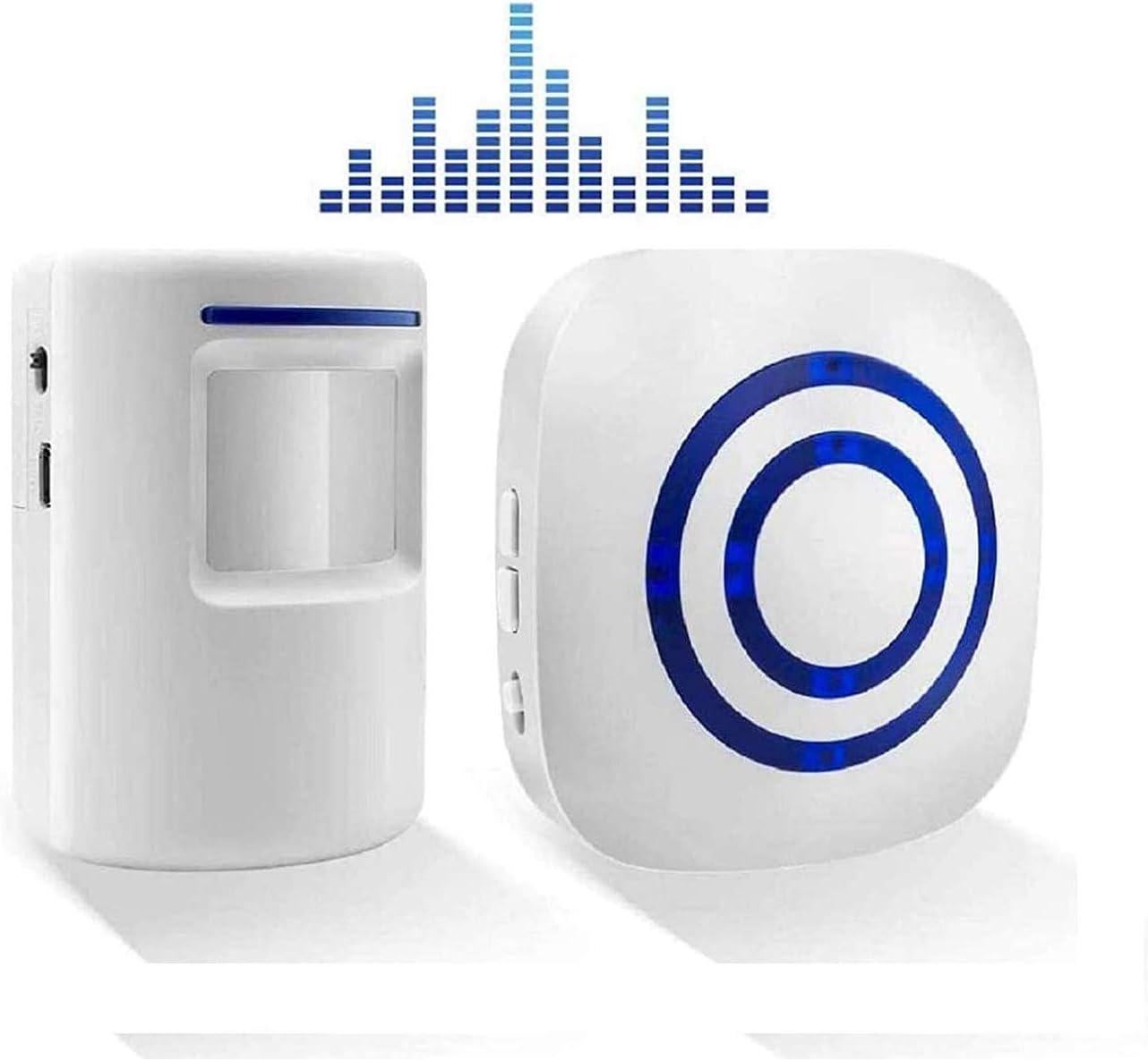 Sonnette sans Fil Kit de Carillon de Porte Electrique avec 1 Récepteur ...