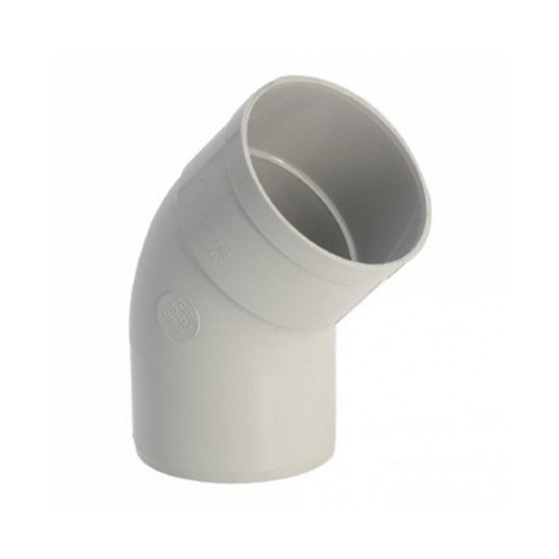 Coude 45° MF pvc Ø80mm - gris - dév.25cm GIRPI | Bricoman