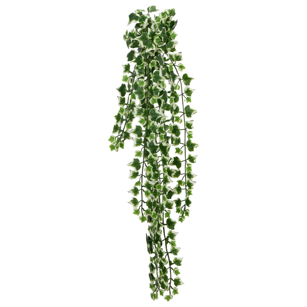 Plantas Artificiales Colgantes 12 Uds Verde Y Blanco 90 Cm Leroy Merlin