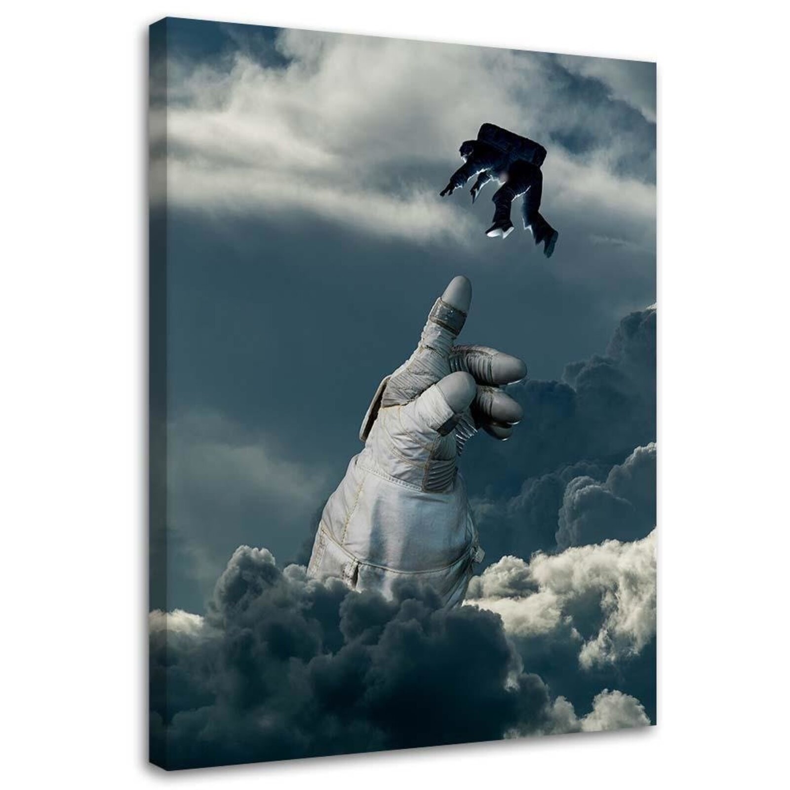 Tableau main dans l'abstraction des nuages - 70 x 100 cm | Leroy Merlin