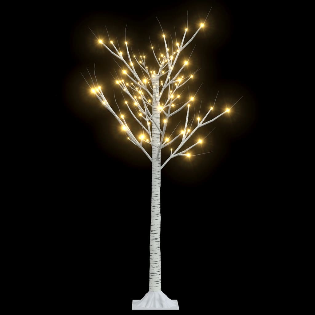 Albero Natale | Albero natalizio 120 LED 1,2 m Salice Bianco Caldo ...