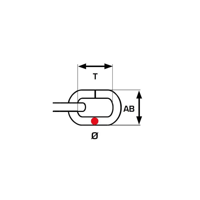Chaîne en plastique en polyéthylène rouge/blanc 6.0 -30m | Leroy Merlin