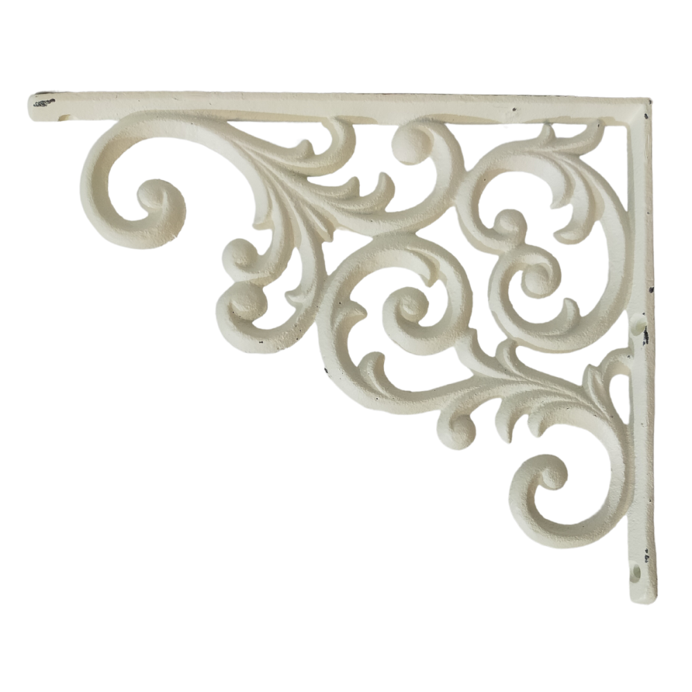 Équerre murale en fonte blanche 24 x 20 cm | Leroy Merlin