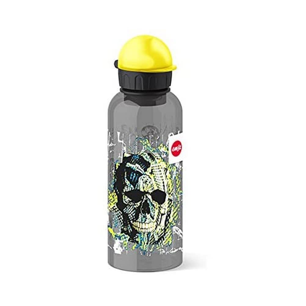 Emsa 518131 Teens Tritan Bottiglia, Tappo-Beccuccio, Decorazione Skull ...