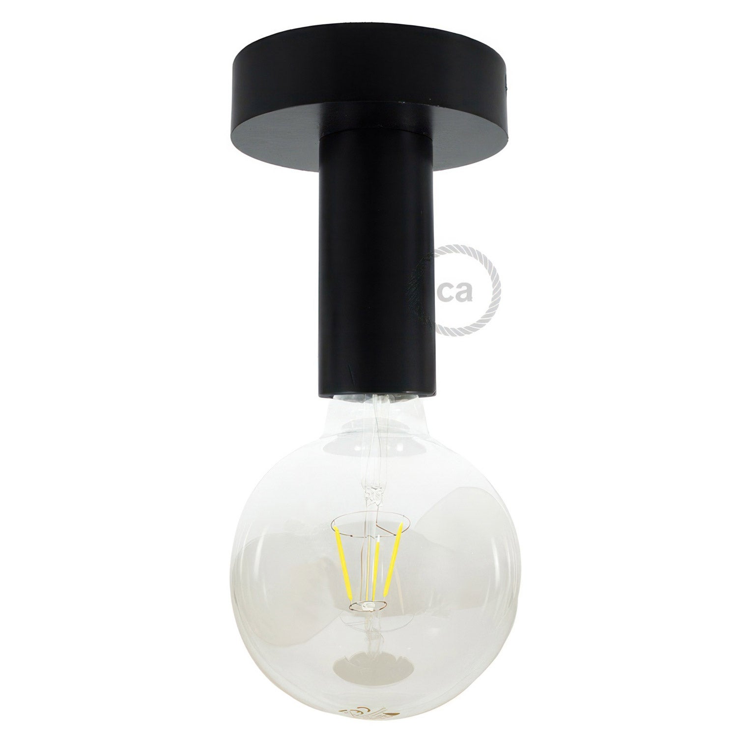 Fermaluce Wood M, le point lumineux mural ou de plafond en bois | Leroy ...
