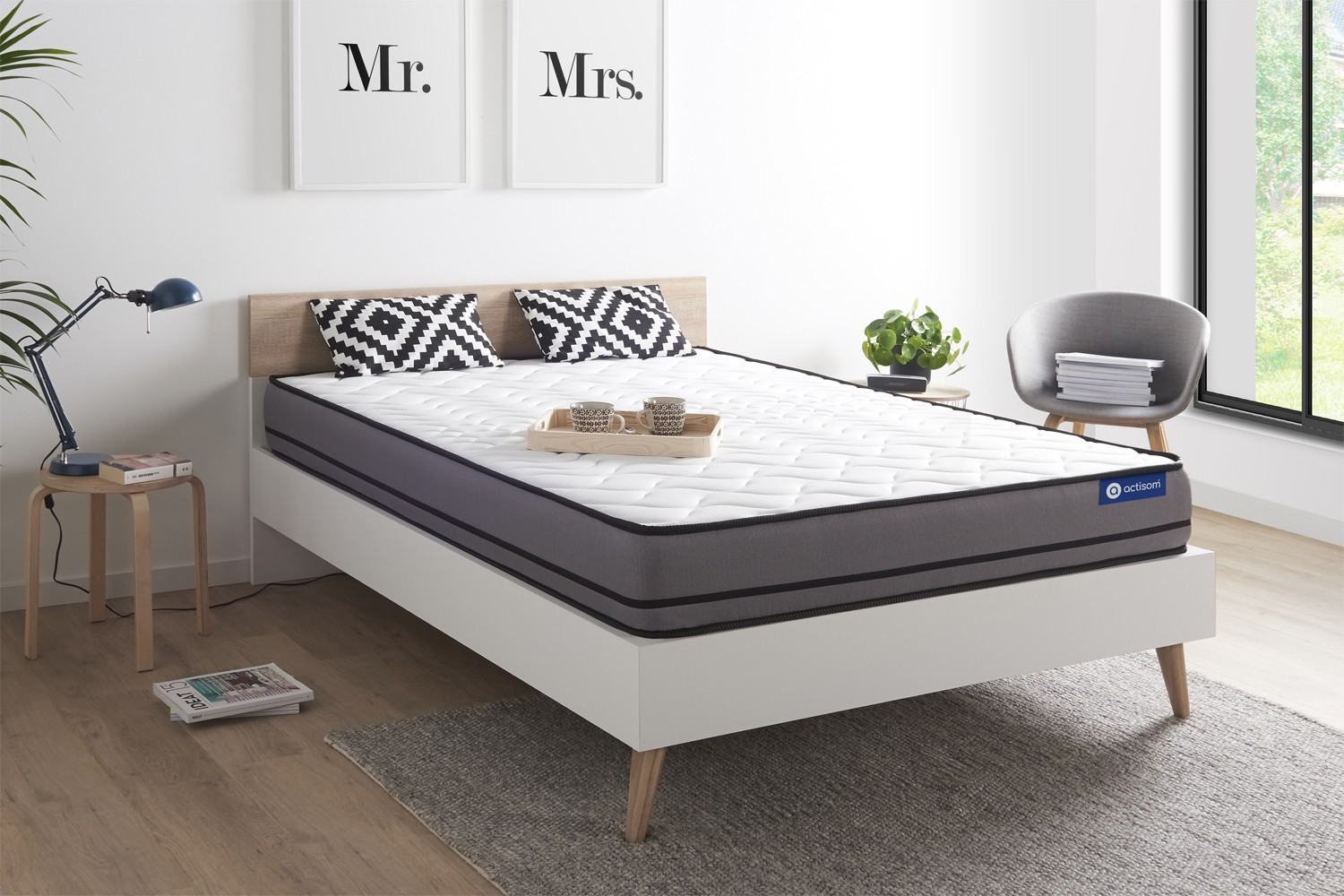 Matelas 180 x 200 cm Actilatex night - Latex et mémoire de forme - Ep. 20 cm - Très ferme - 3 ...