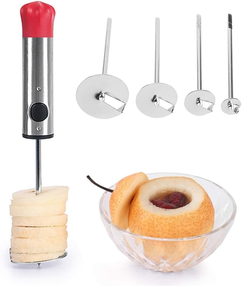 Descorazonador de verduras de acero inoxidable de 4 tamaños con mango ...