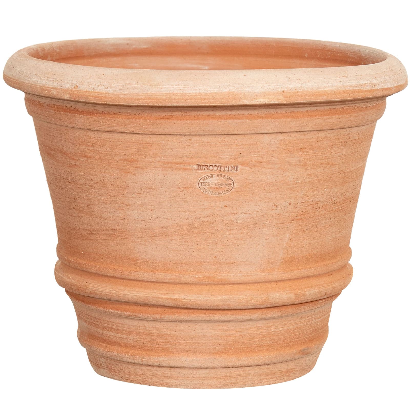 Biscottini Vaso in Terracotta Toscana L40xPR40xH30 - Vasi Terracotta Grandi da Esterno e Interno ...