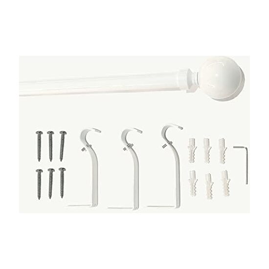 Tringle à rideau extensible avec bornes - Tringle à rideau en aluminium ...