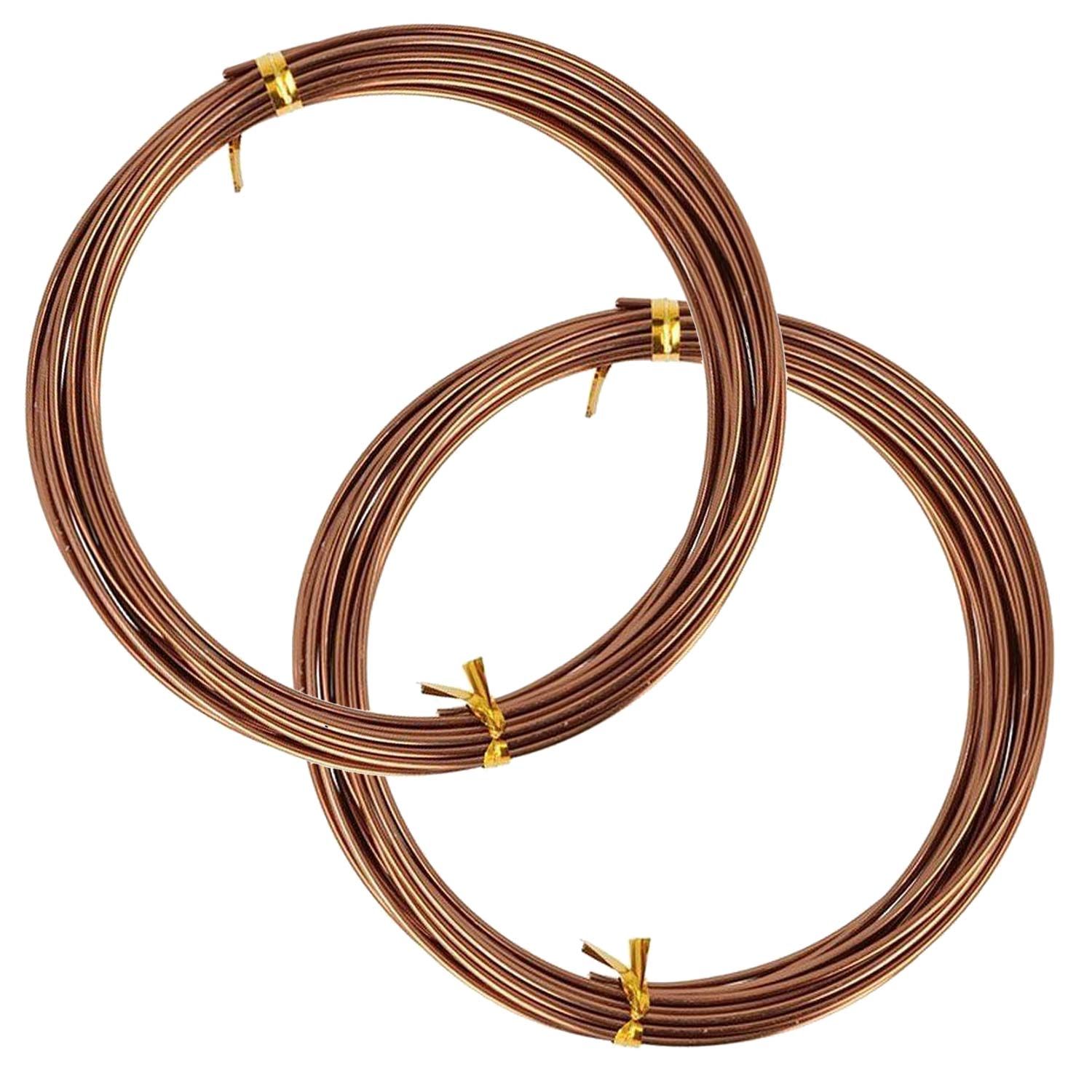 2 fils d'aluminium 5 m x 1,5 mm - bronze - Artemio | Leroy Merlin