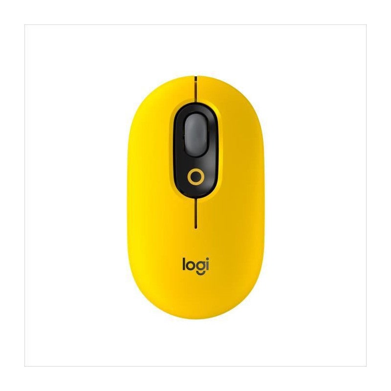 Mouse raton logitech pop mouse blast yellow wireless inalambrico ...