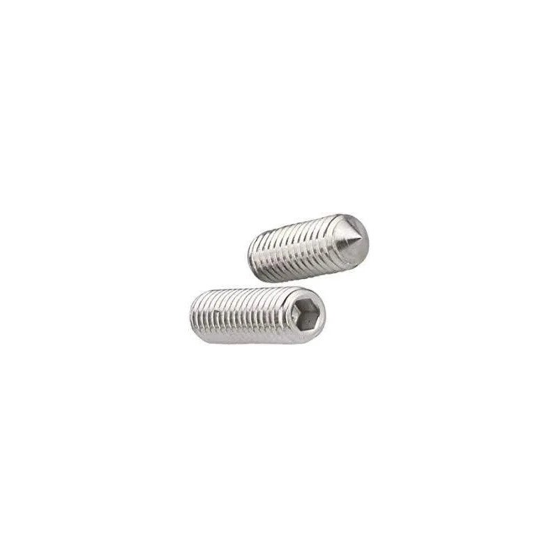 Vis pointeau x2 diamètre 6 mm longueur 10 mm avec clé allen | Leroy Merlin