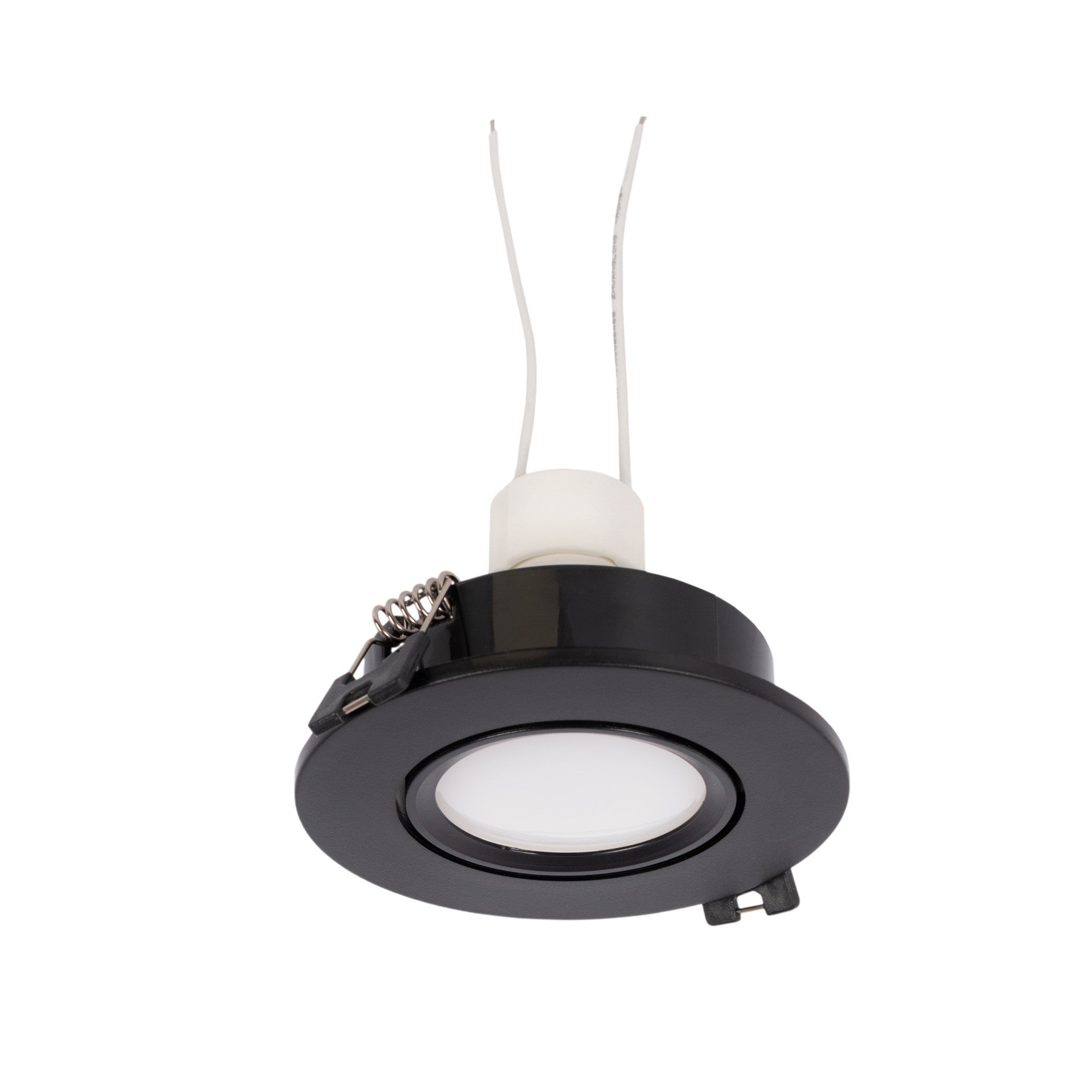 KIT x 10 - Aro downlight basculante + Bombilla GU10 5W + Casquillo GU10 ...