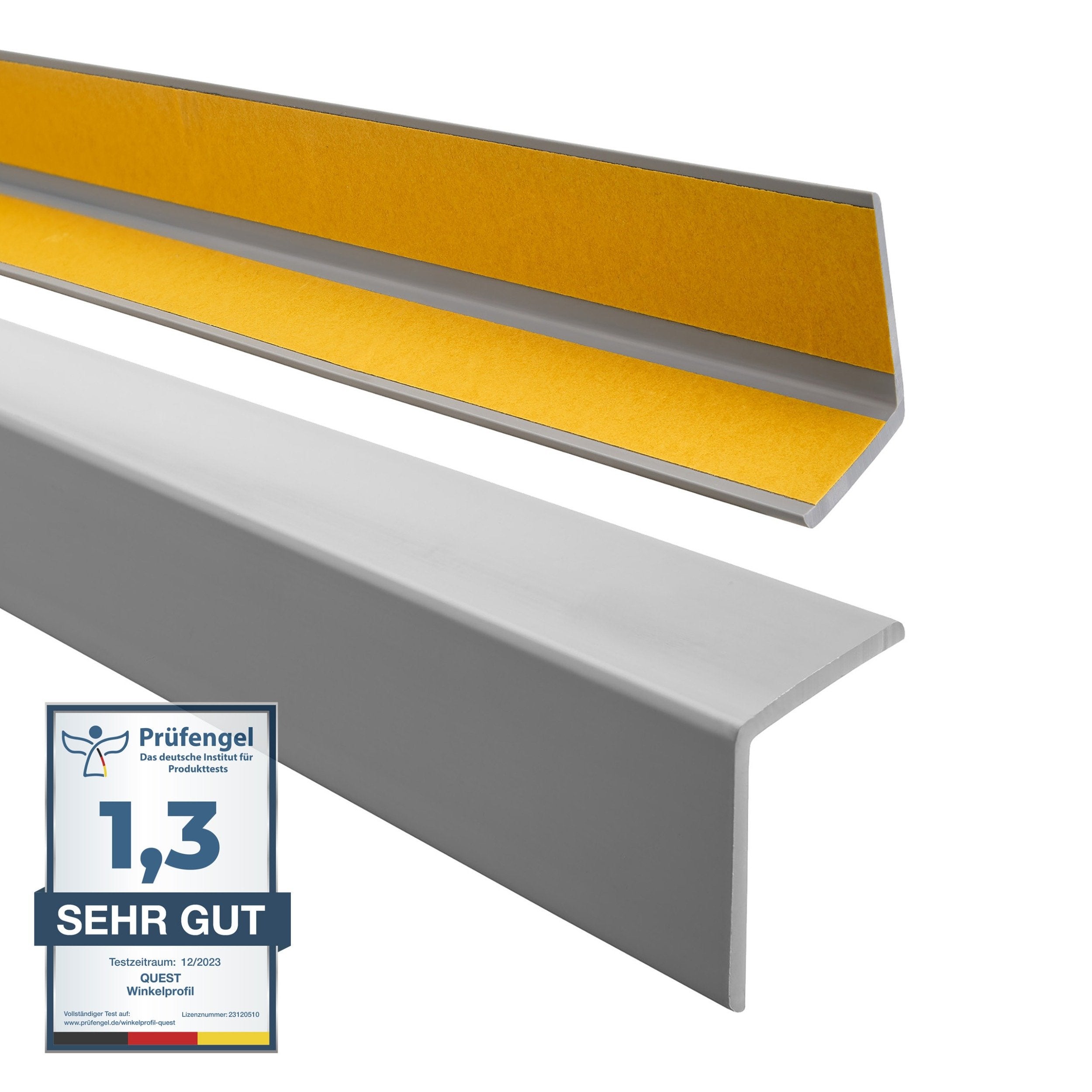 QUEST Cornière PVC 50x50mm, 1,1m, Baguette d’angle de protection ...