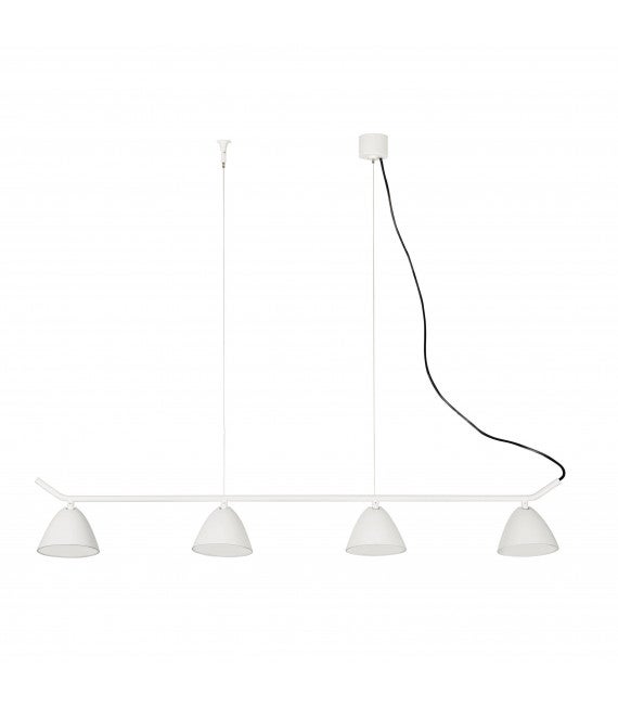 Faro Flash - Barra colgante de techo ajustable LED 4 luces Blanco ...