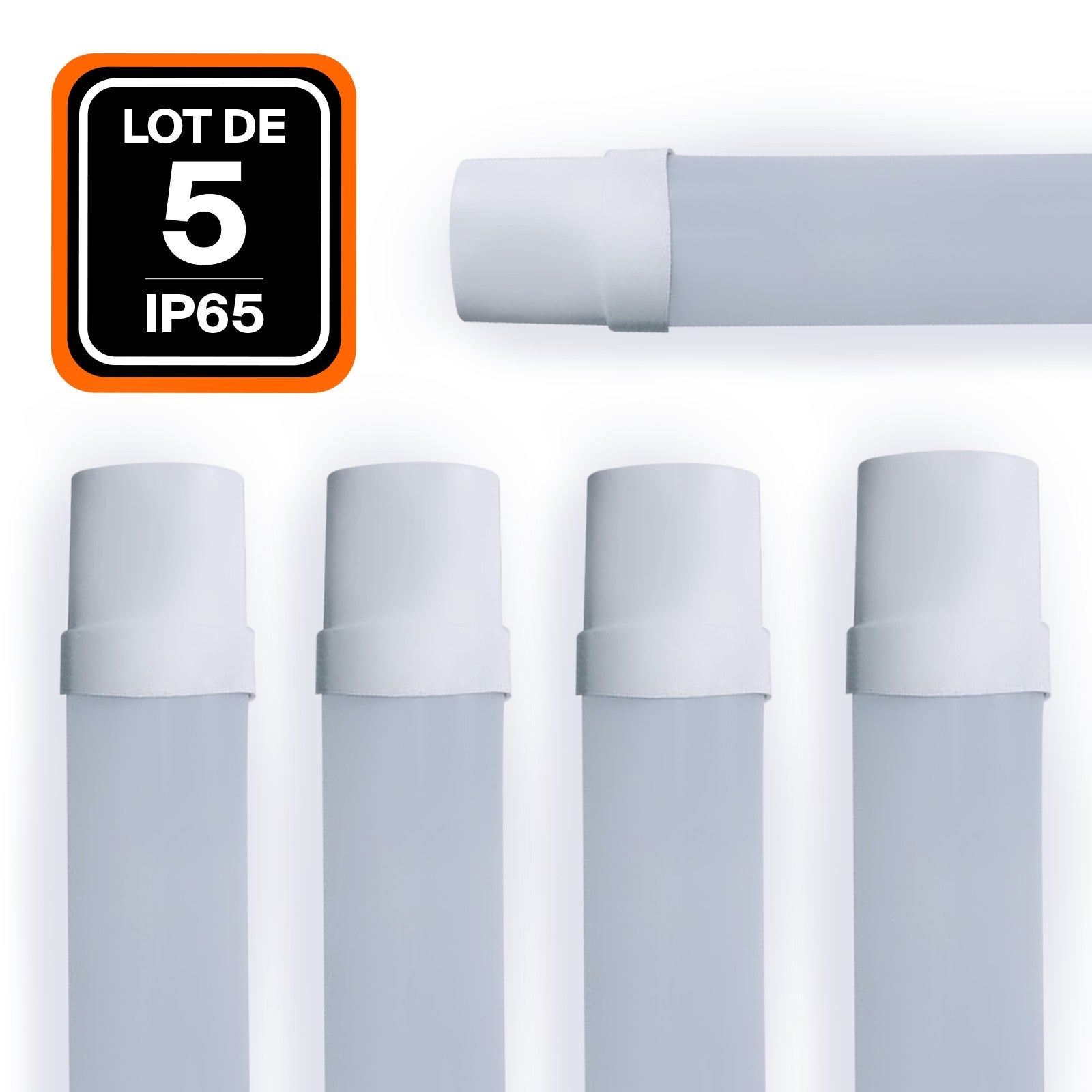 RÉGLETTE LED 36W 120CM ÉTANCHE IP65 BLANC NEUTRE | Leroy Merlin