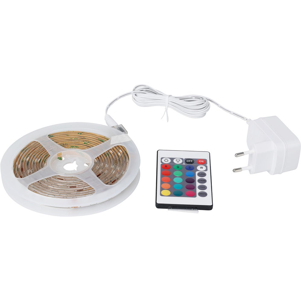 Ruban LED multicolore RGB 400 effets, télécommande incluse, flexible ...