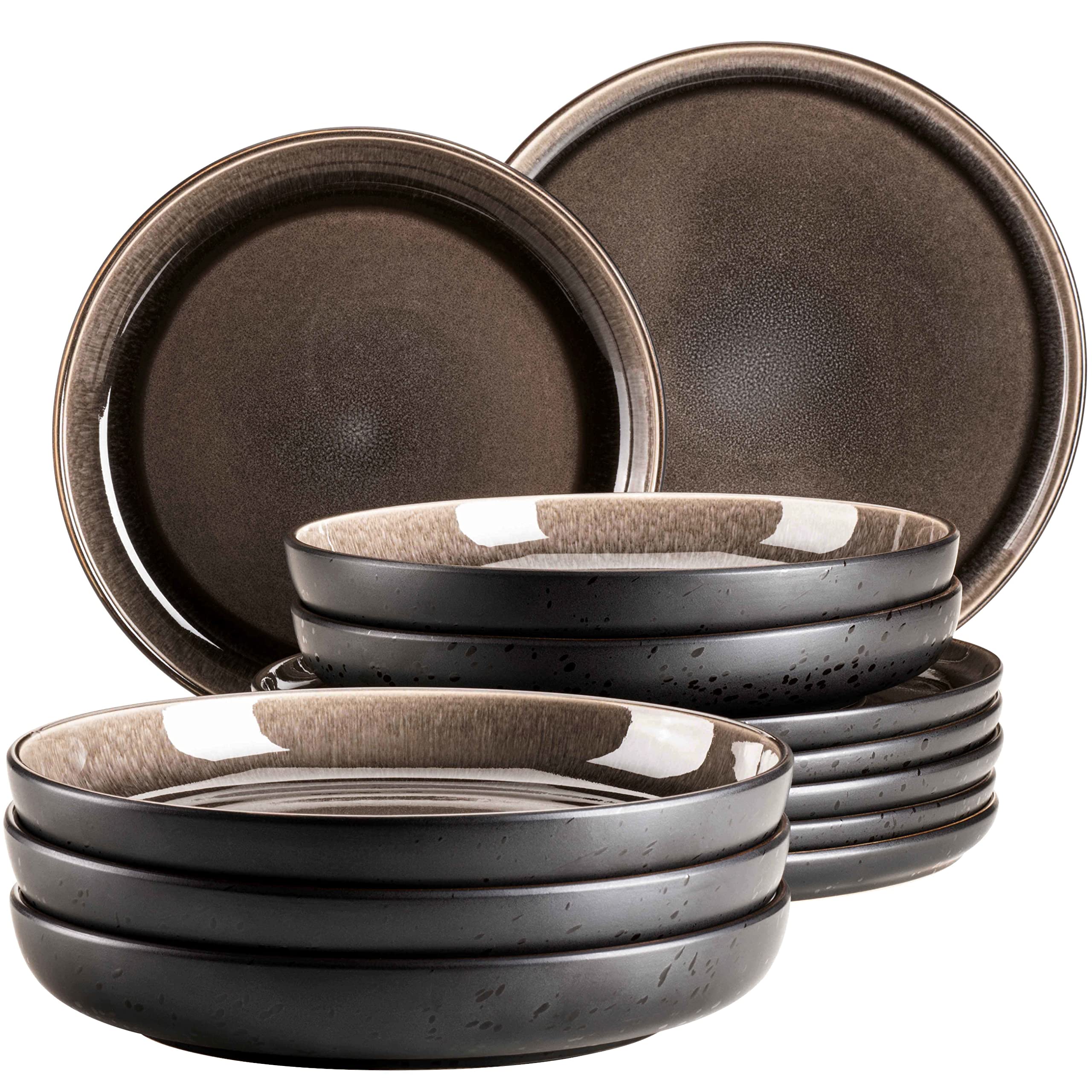 MÄSER 9314021 Serie Niara - Set di piatti moderni per 6 persone, in ...
