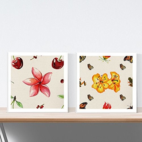 Pack De Láminas Para Enmarcar No Solo Flores Posters Cuadrados Con ...
