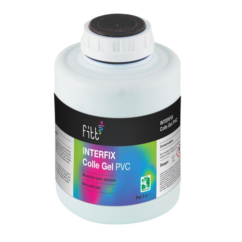Colle gel PVC Interfix en pot 1L - Fitt | Leroy Merlin