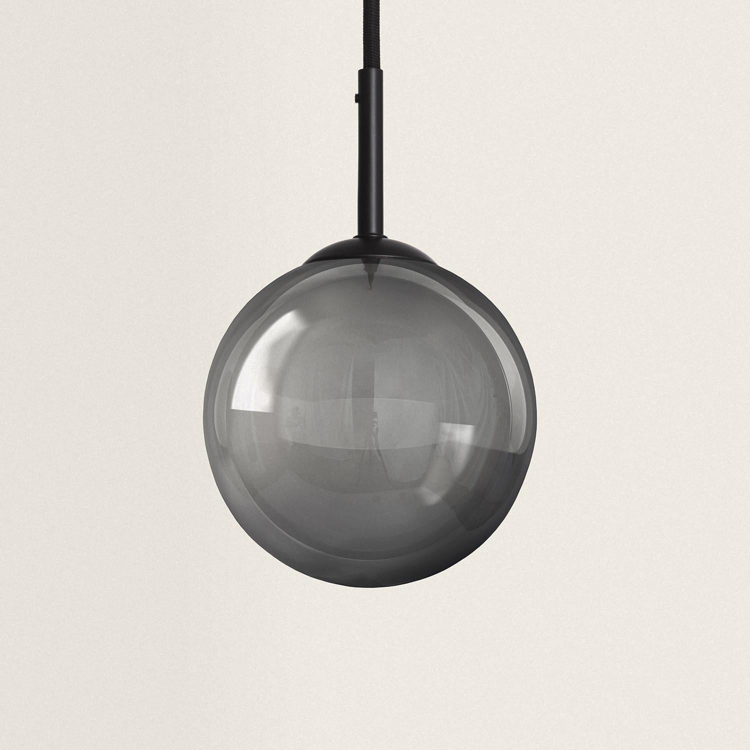 Ledkia - Lámpara Colgante Cristal Kubad, Negro, Cristal,Hierro, IP20, 0 ...