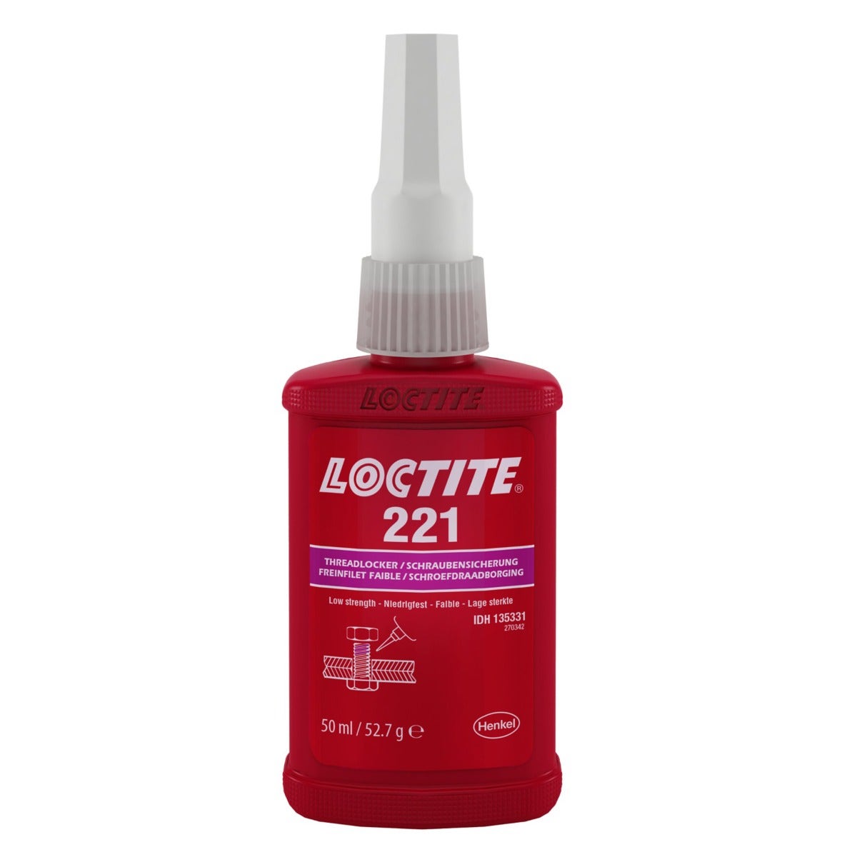 Loctite - LOCTITE 221 50ml Frein filet violet résistance faible jeux ...