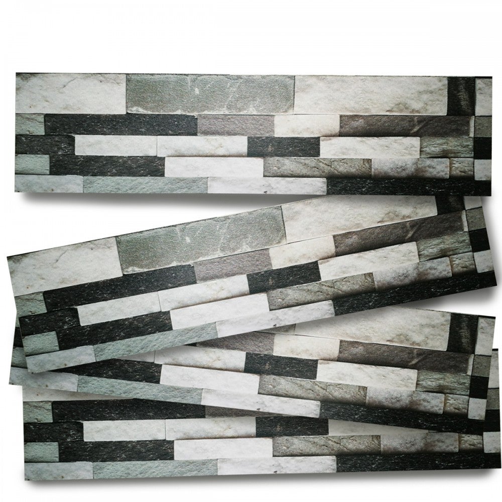 PIETRA MIX Pannello Finta Pietra In EPS Resinato Listello Misura 100x25 ...