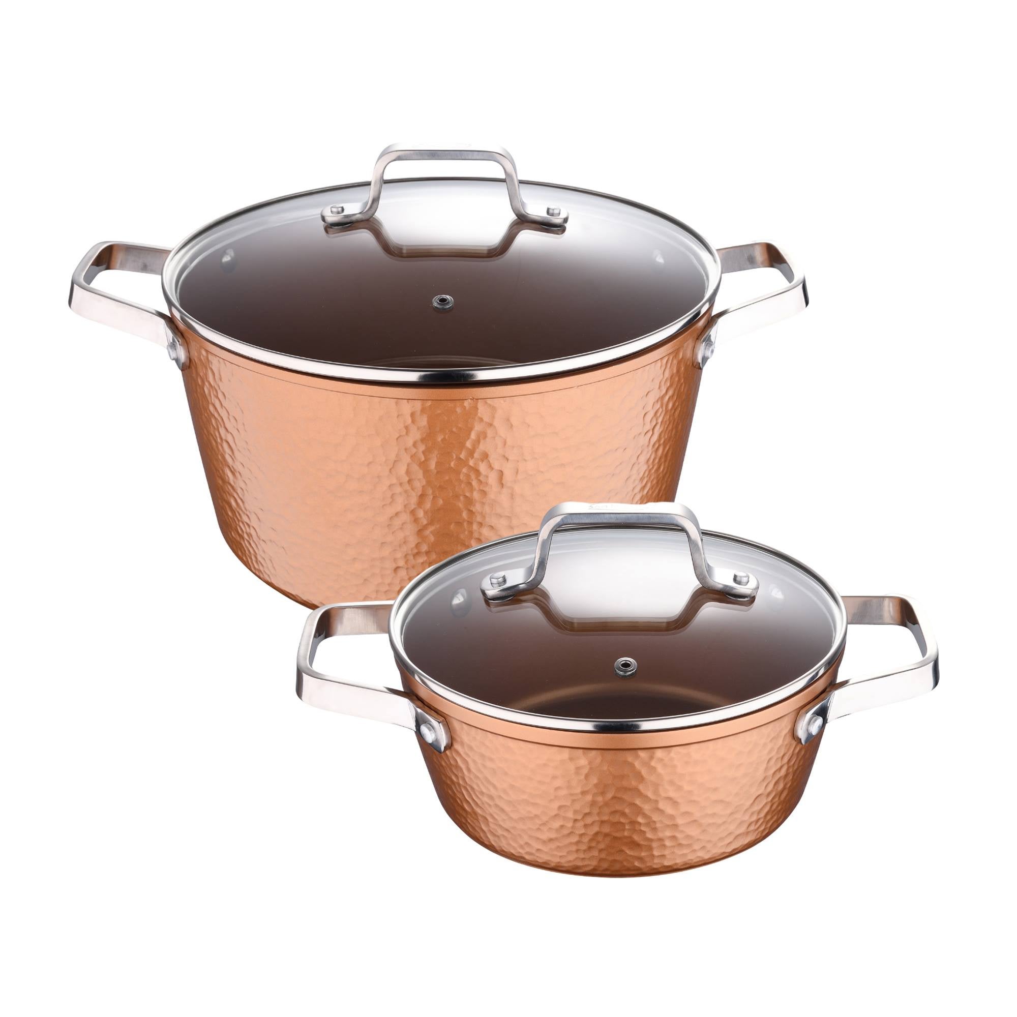 Collezione Origin SAN IGNACIO: set 2 pentole con coperchio in vetro, 20 ...