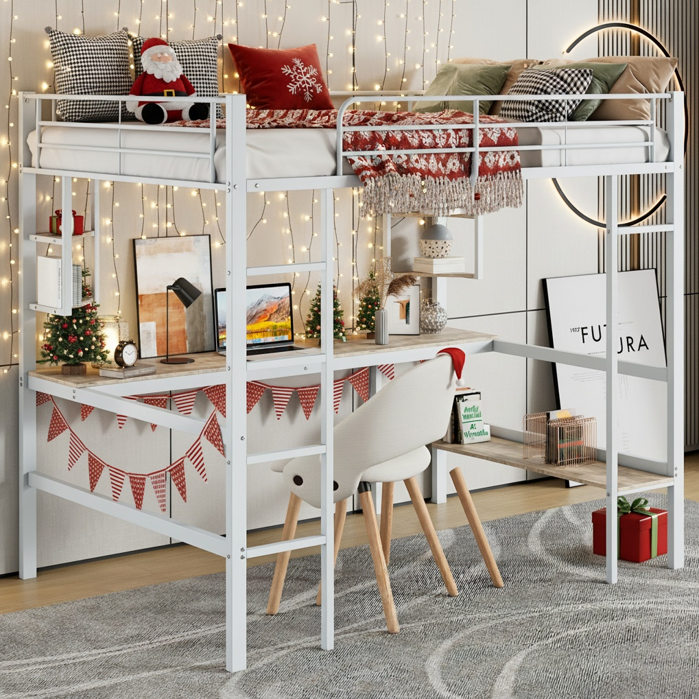 Lit Superpos Avec Bureau Intgr
