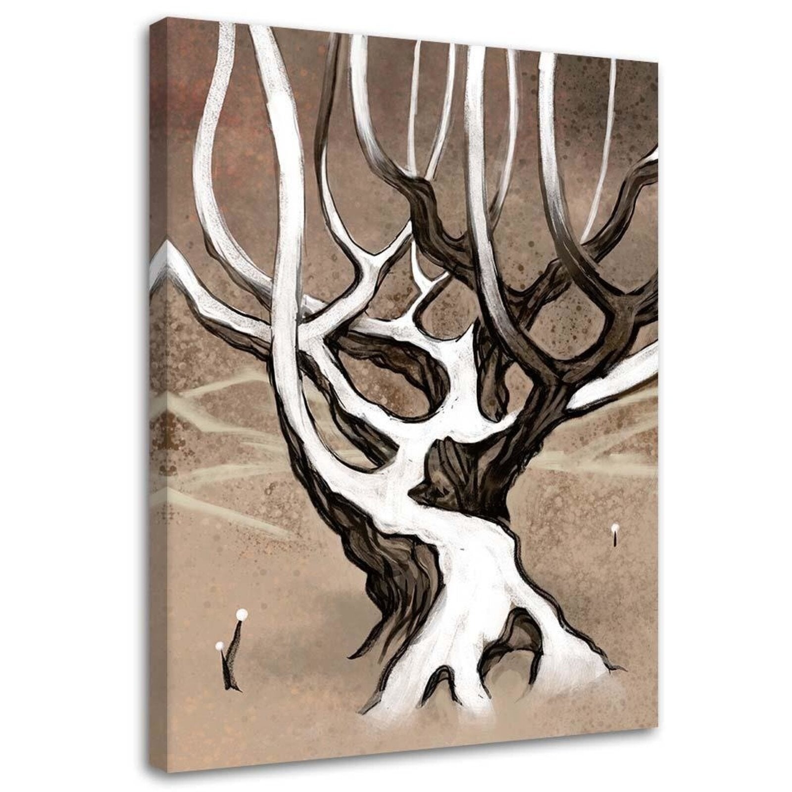 Tableau arbre couvert de neige - 70 x 100 cm | Leroy Merlin