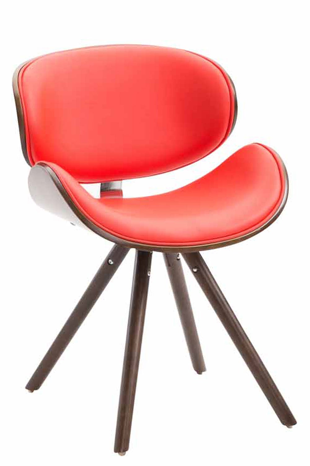 Chaise basse Ortega café/rouge | Leroy Merlin