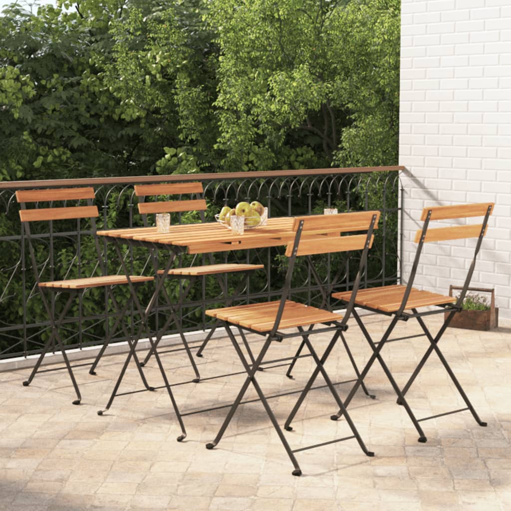 Muebles cafetería plegables 5 piezas | Conjunto de comedor | Conjunto ...