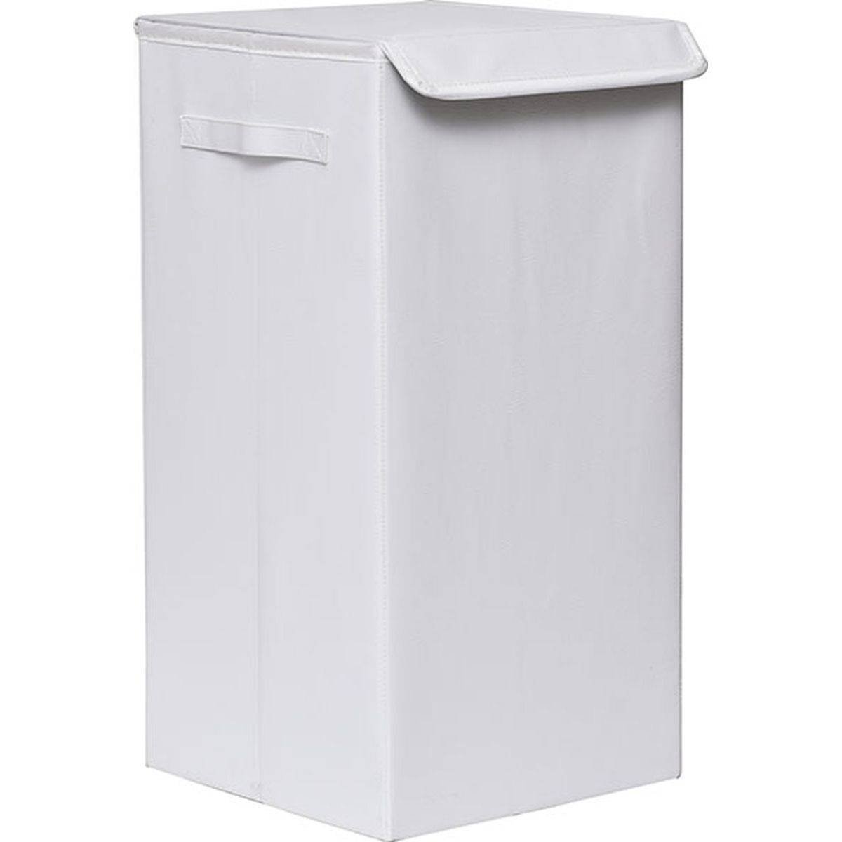 PANIERE A LINGE PLIABLE PVC MDF - BLANC - Tendance | Leroy Merlin
