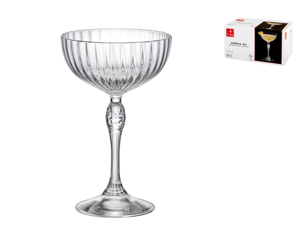 Juego de 6 copas de cóctel America '20 de cristal transparente de ...