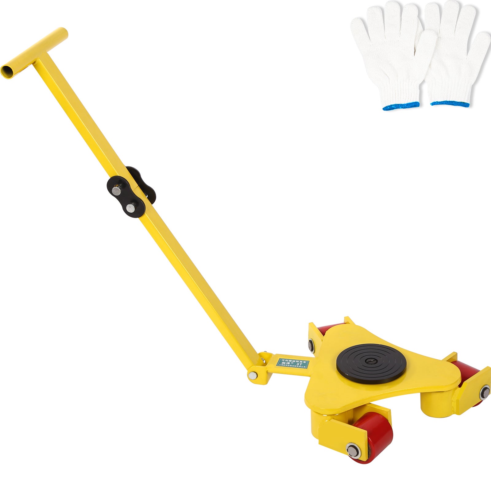 Chariot de Transport VEVOR 3T Tri-Dolly en Acier avec 3 Rouleaux ...