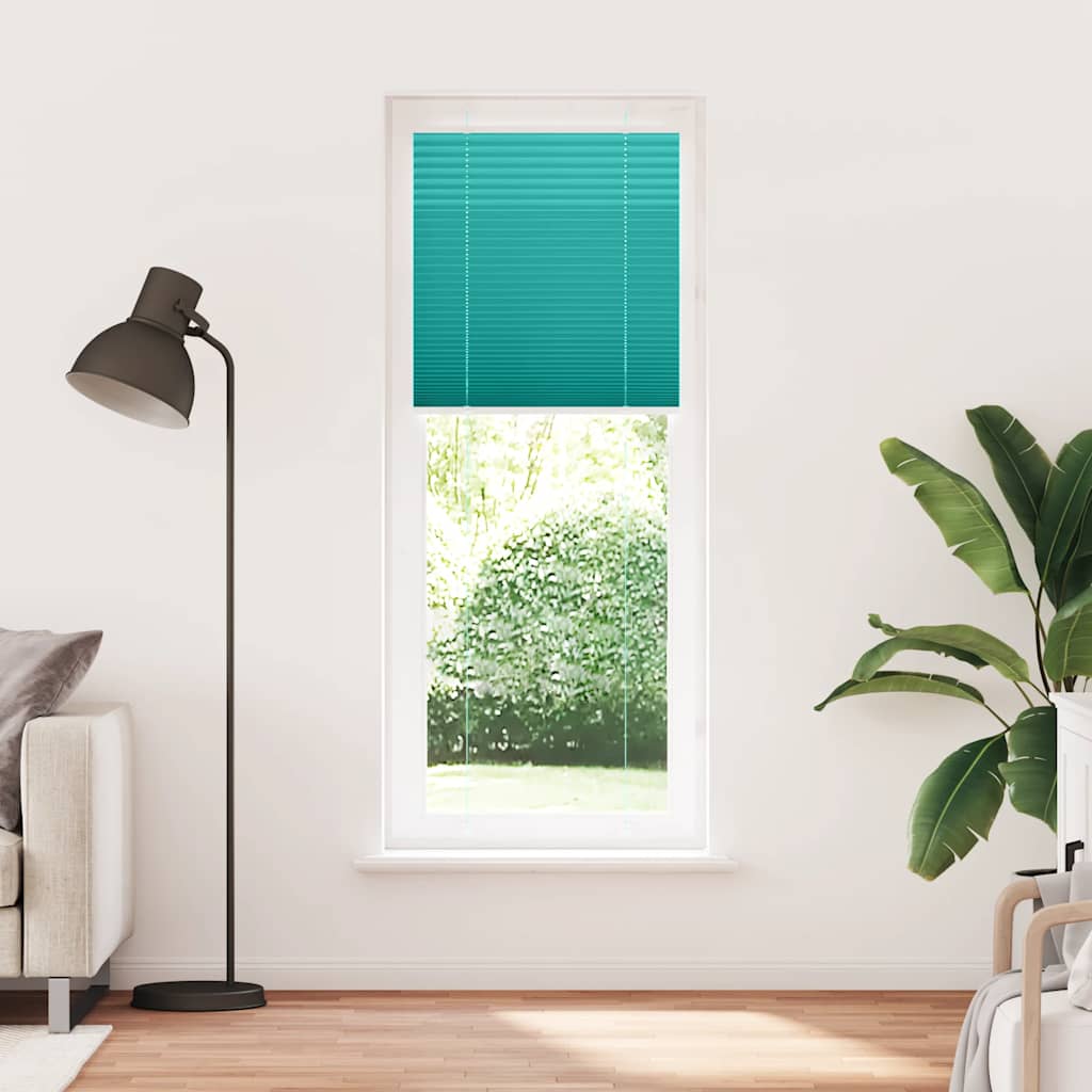 Store plissé enrouleur vert pétrole 80x200 cm écran de 79,4 cm de large ...